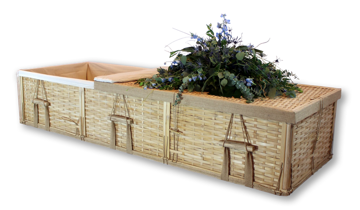 4-Point Bamboo Biodegradable Casket – Flat-pack | Eco Casket Co.