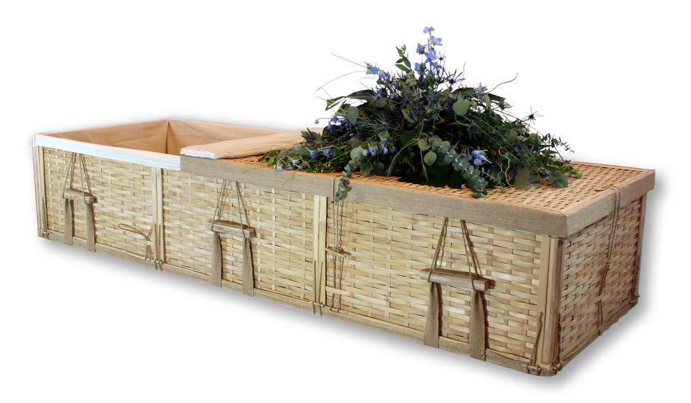 4-Point Bamboo Biodegradable Casket – Flat-pack | Eco Casket Co.